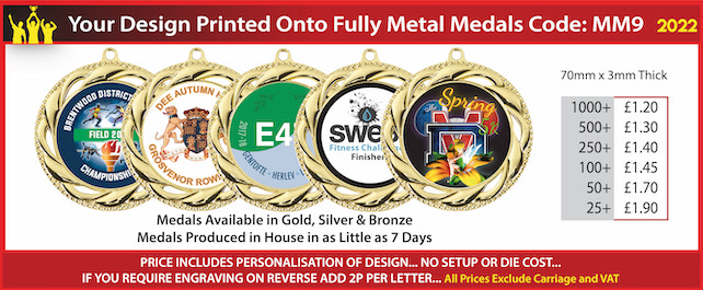 Team Strides - Fully Metal Medal Examples