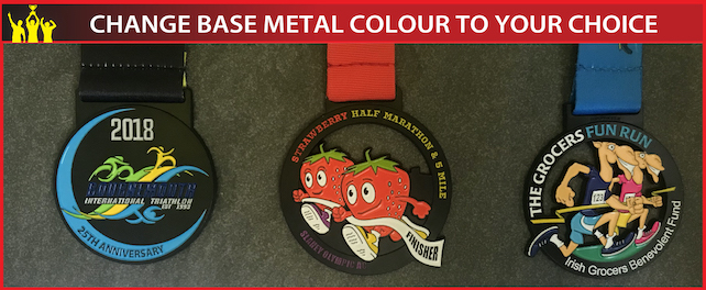 Team Strides - Coloured Metal Medals