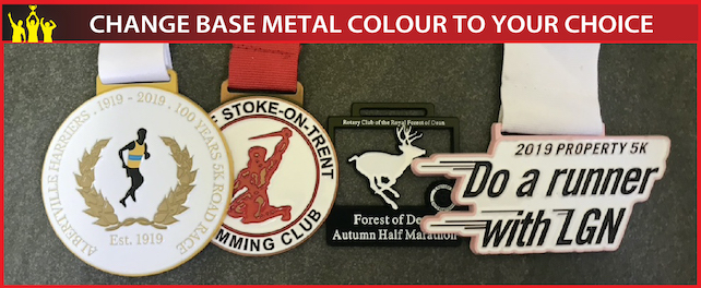 Team Strides - Coloured Metal Medals