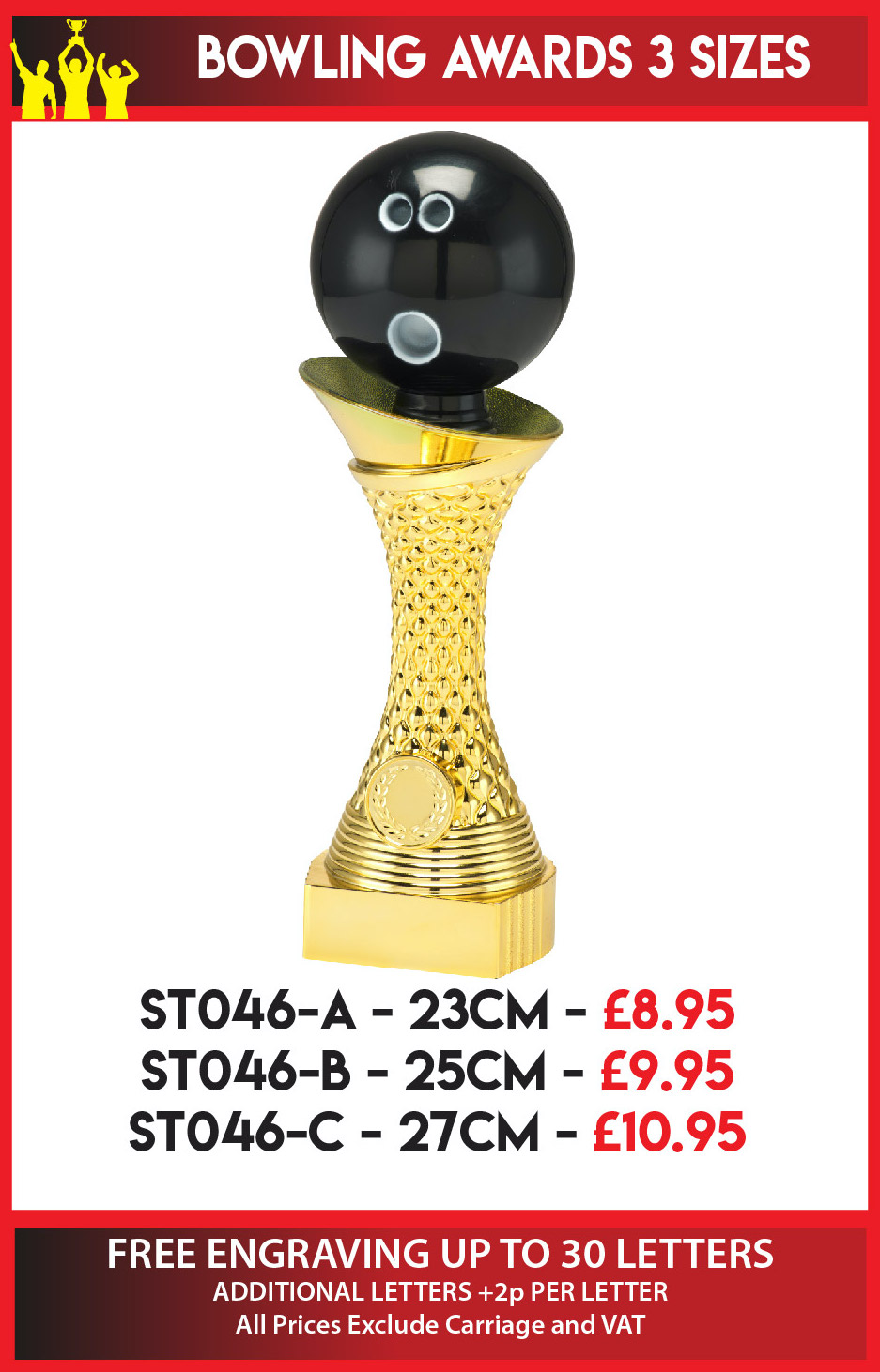 Ten Pin Bowling Trophies