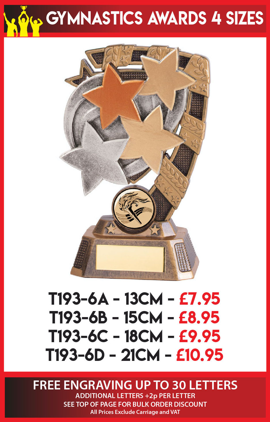 Team Strides - Gymnastic Trophies