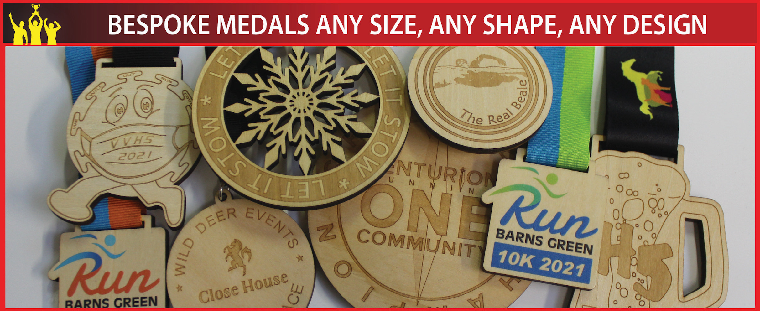 Team Strides - WOODEN MEDALS