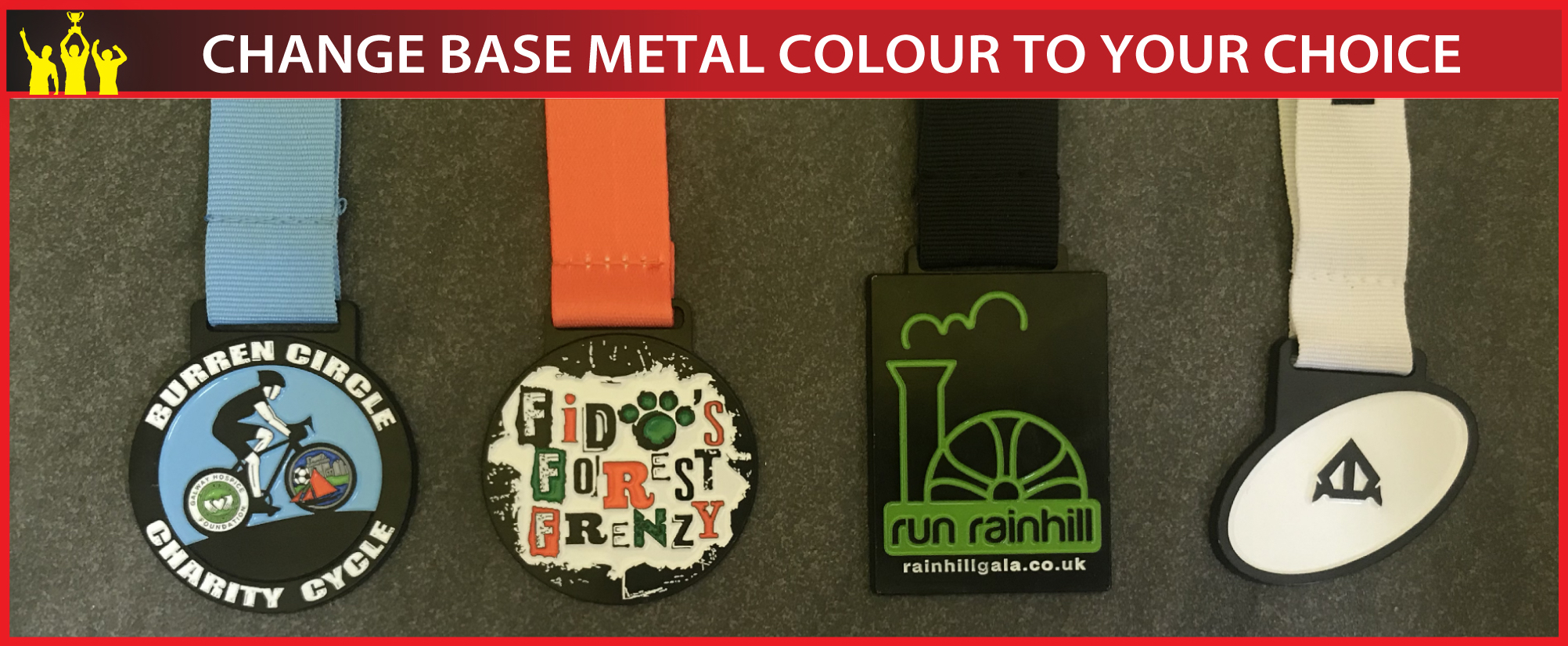 Team Strides - Coloured Metal Medals